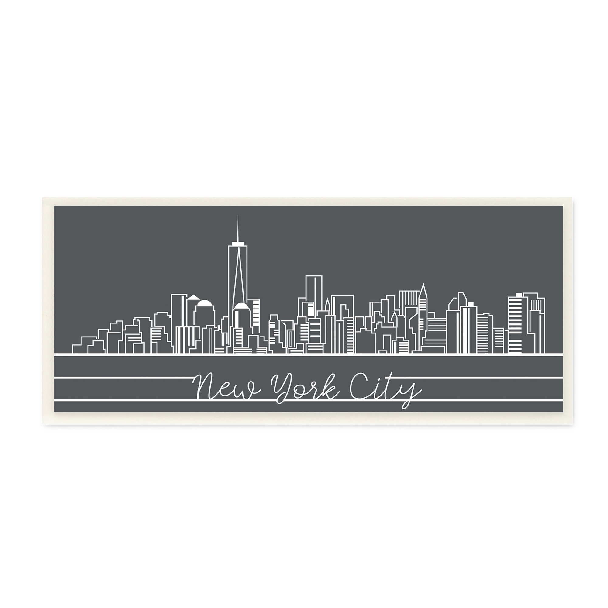 Latitude Run® Retro New York City Skyline Geometric Linework - Wayfair Canada